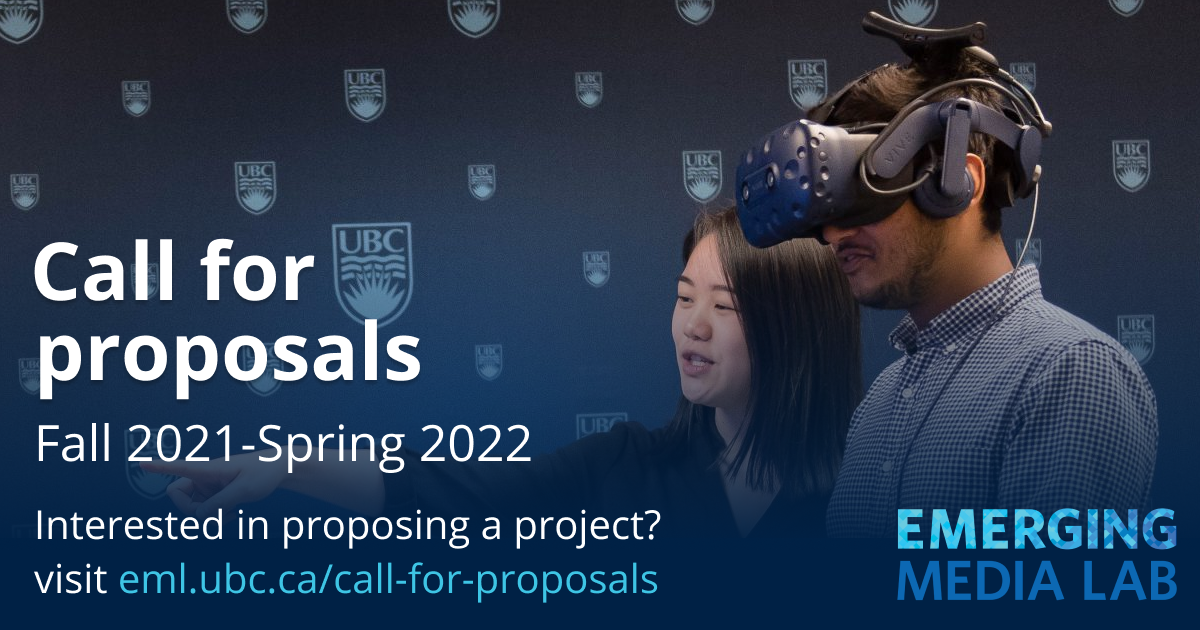 Call for Proposals - Emerging Media Lab